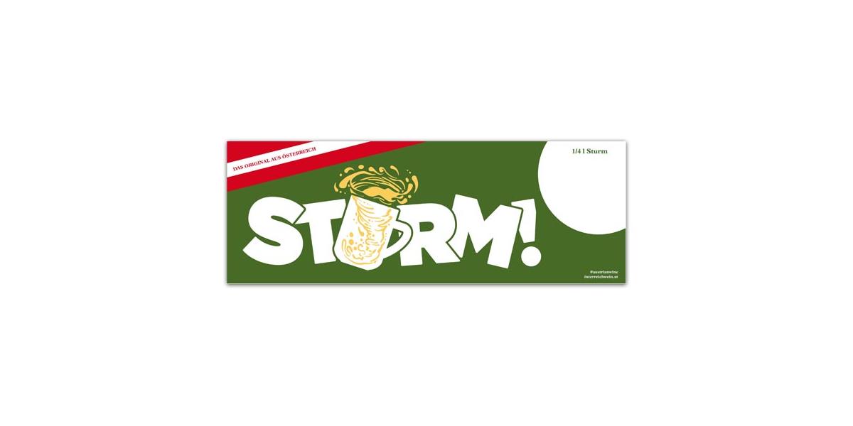 Window sticker “Sturm” | Austrian Wine Shop